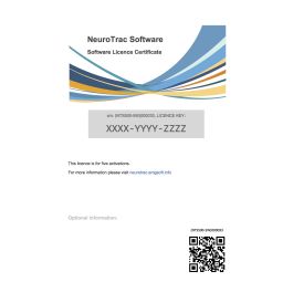 NeuroTrac Software Licence supplied as PDF via email