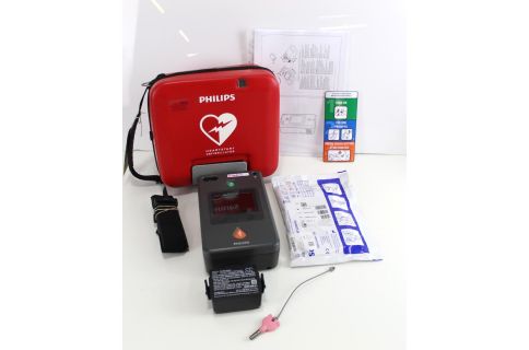 Philips Heartstart FR3 AED Defibrillator with NEW Battery NEW ...